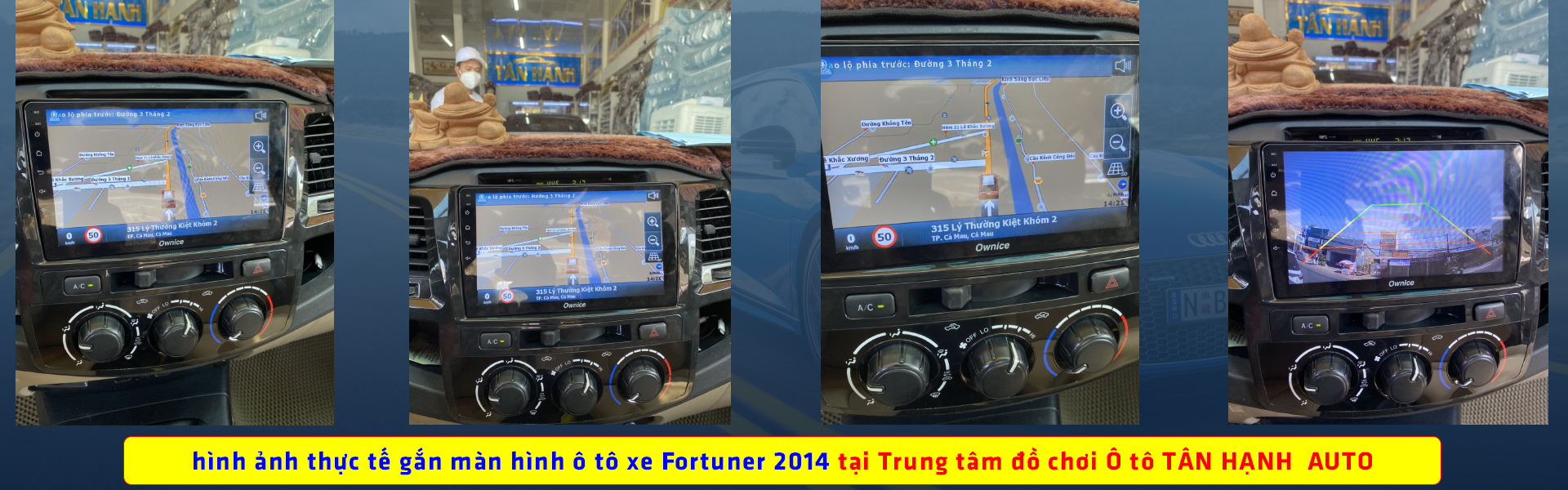 Màn hình Ô tô Android theo Xe Fortuner 2014